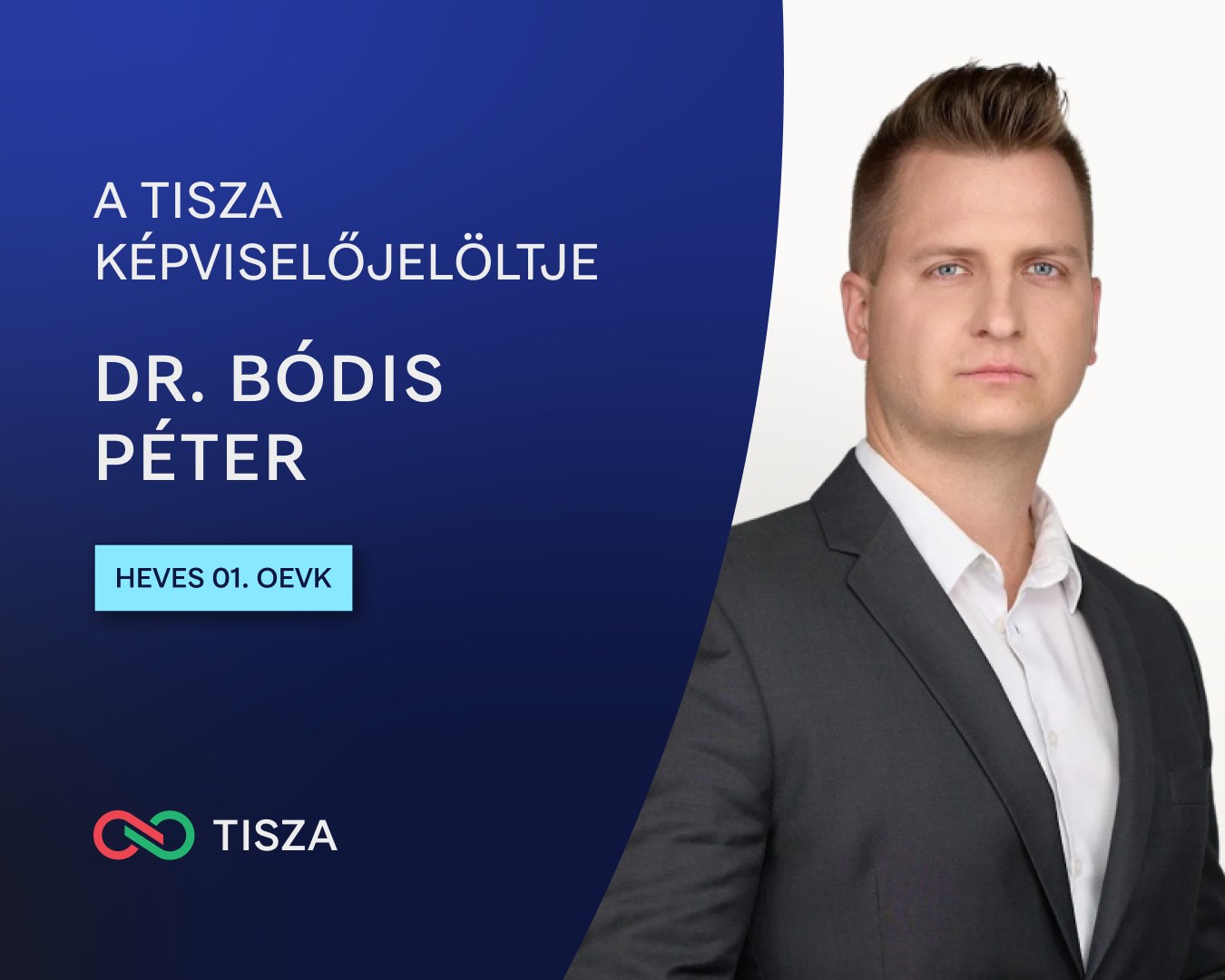 dr. Bódis Péter a TISZA egyéni országgyűlési képviselőjelöltje Heves ...